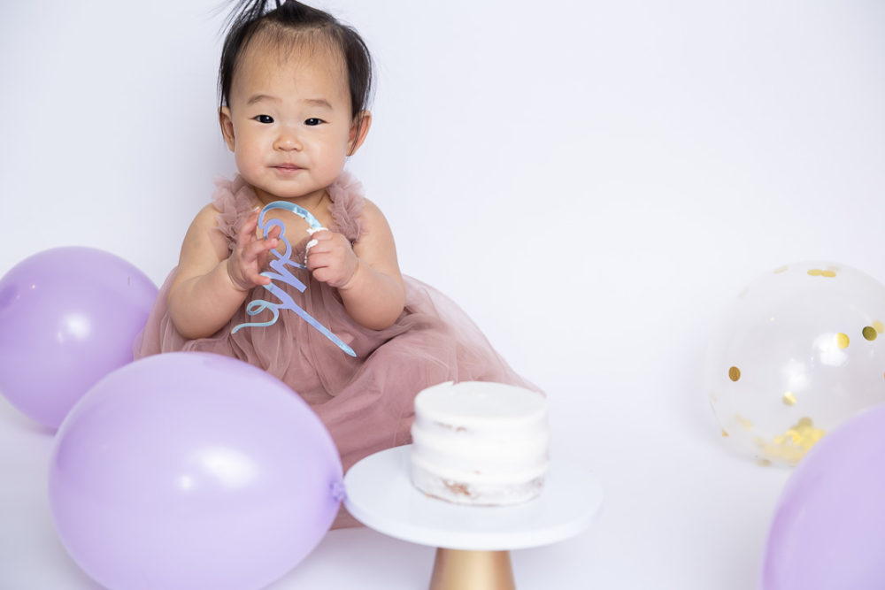 Emma's First Birthday Cake Smash - Paperbunny Studios